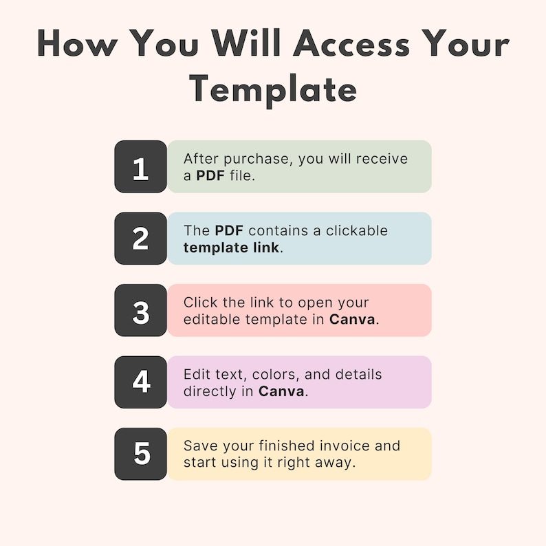 Editable Invoice Template Canva | Modern Clean Invoice Design ...