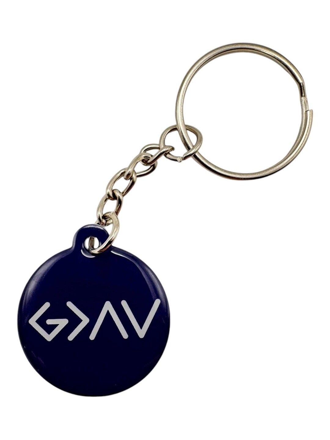 Versible - Tap to Pray™ - Prayer Tag Keychains Navy + God is Greater - Etsy