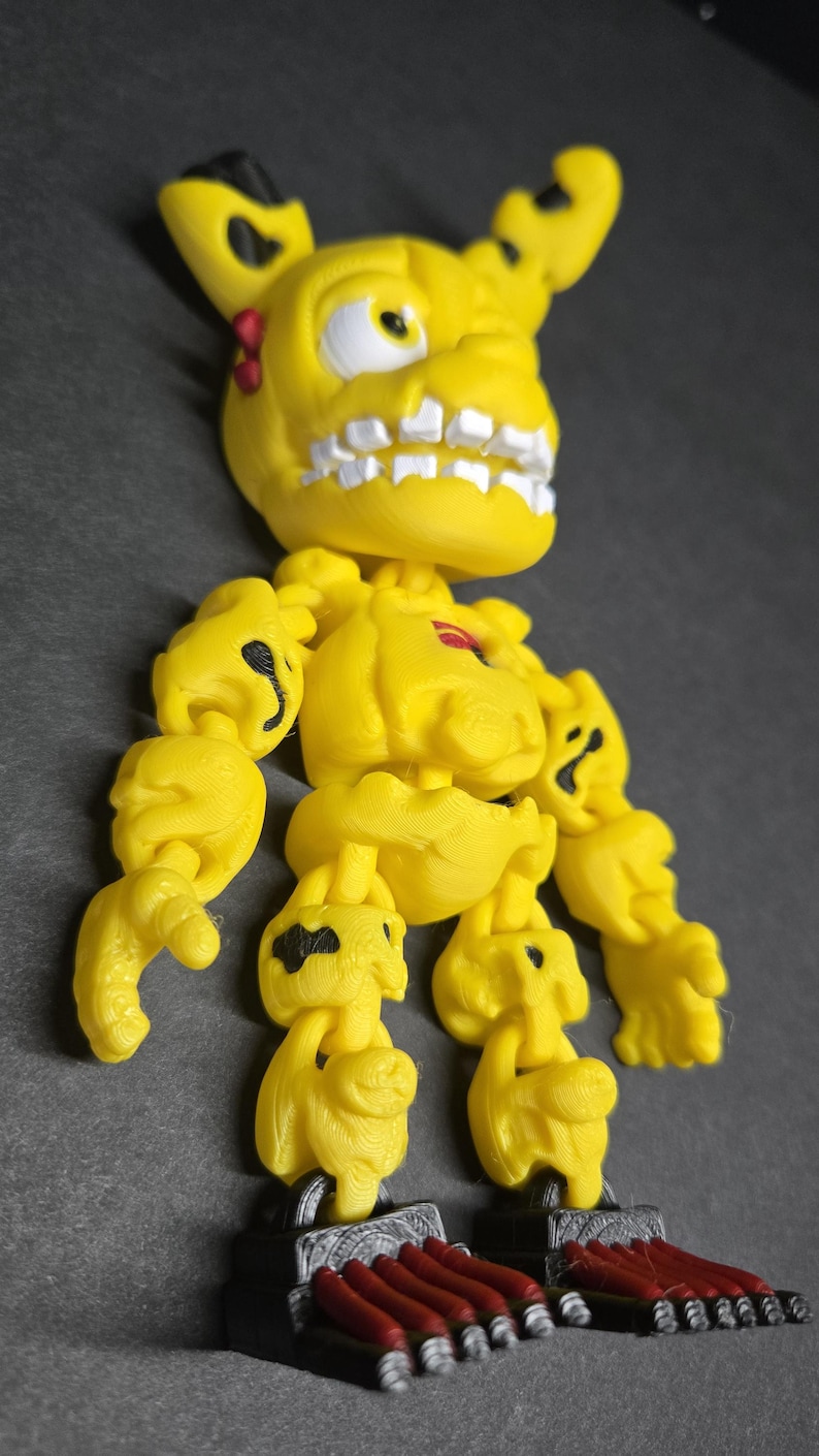 Spring Trap Bonnie 3D Printed Figure | Yellow Rabbit FNAF Animatronic ...