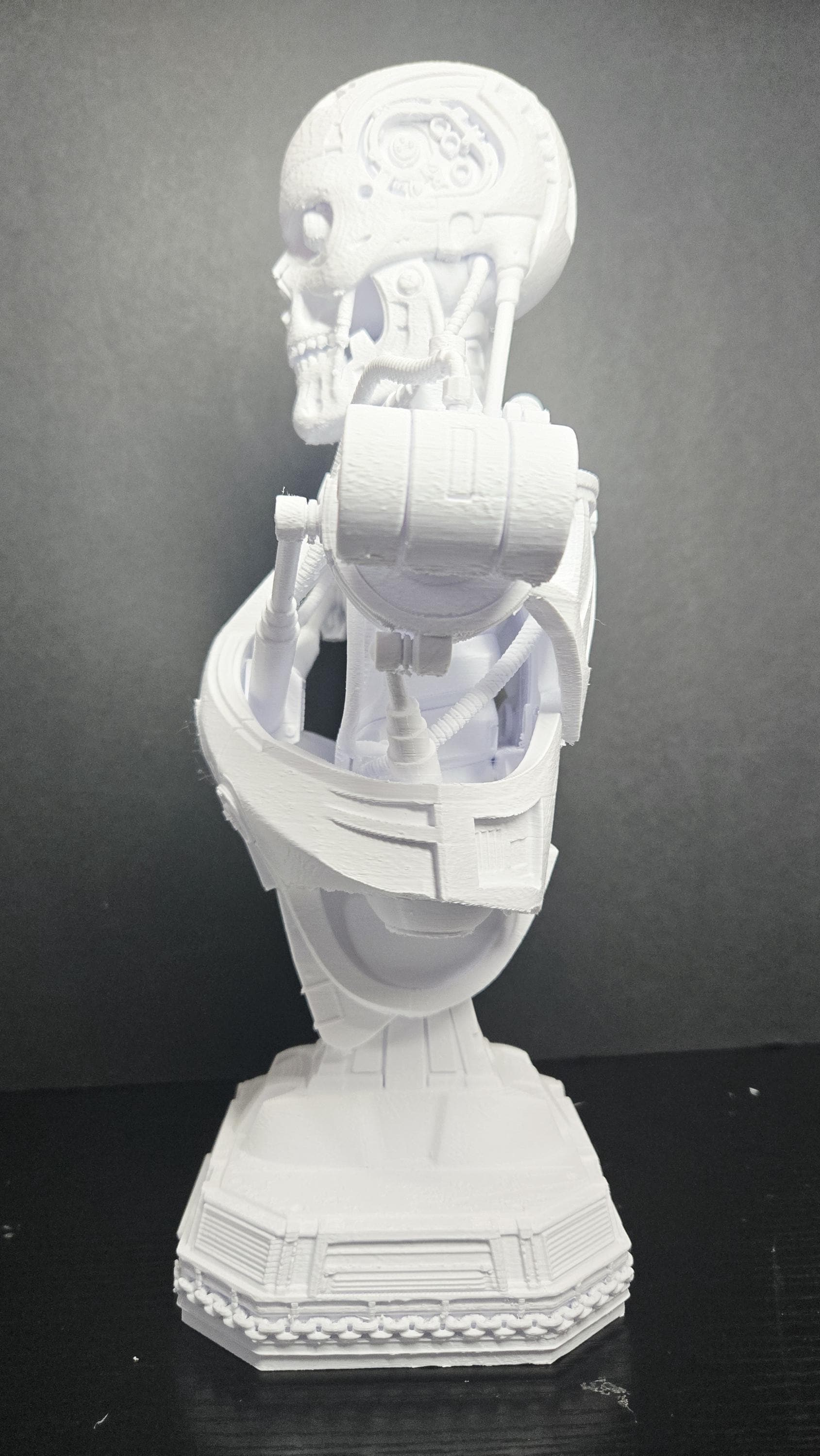 Large 3D Printed T-800 Endoskeleton Bust | Sci-fi Terminator Movie ...
