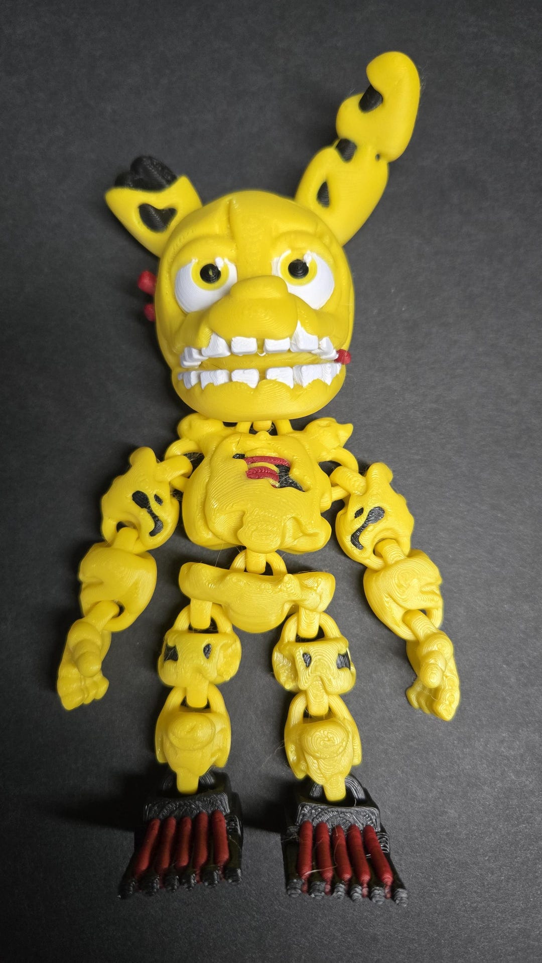 Spring Trap Bonnie 3D Printed Figure | Yellow Rabbit FNAF Animatronic ...