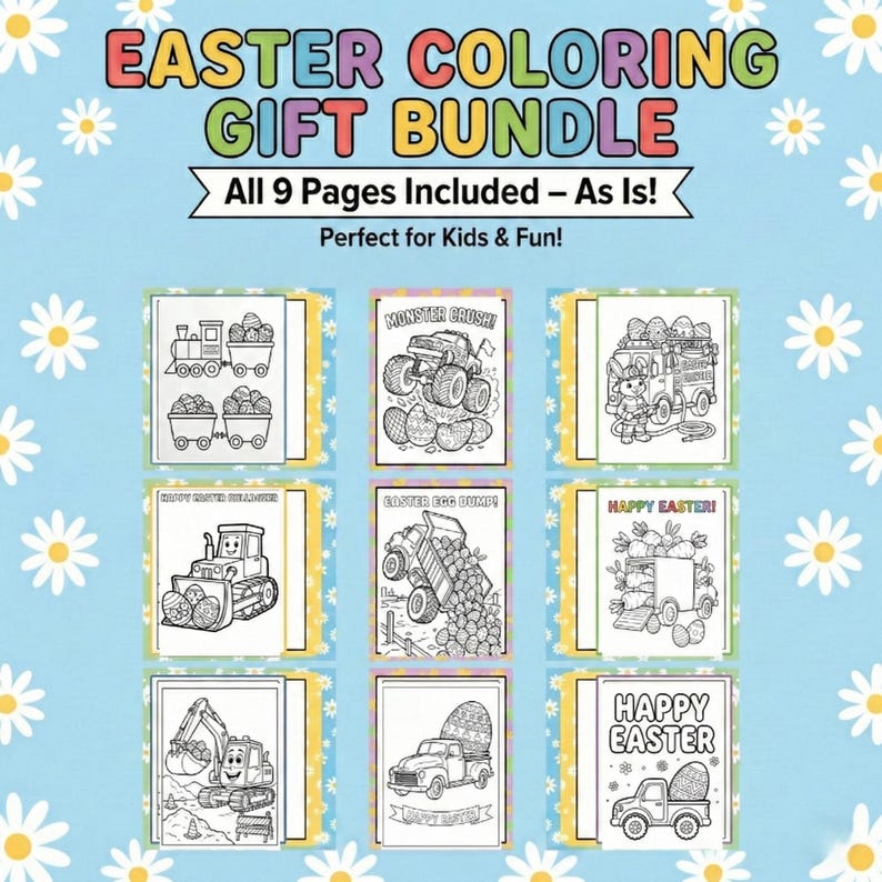 78 Watercolor Easter Vehicles Clipart Bundle, Boy Easter Truck PNG ...