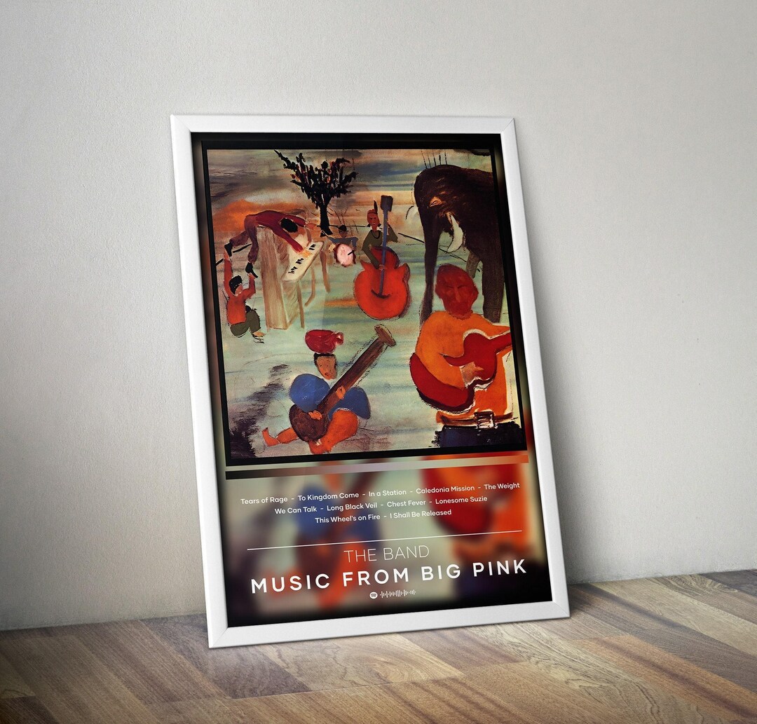 The Band Poster Print | Music From Big Pink Poster | Album Poster ...