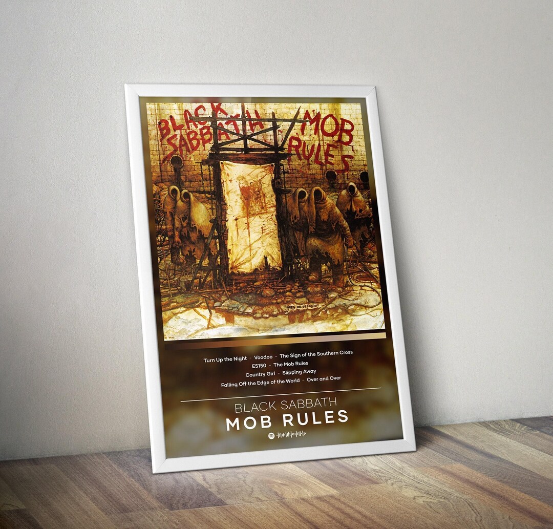 Black Sabbath Poster Print | Mob Rules Poster | Album Poster Prints | 4 ...