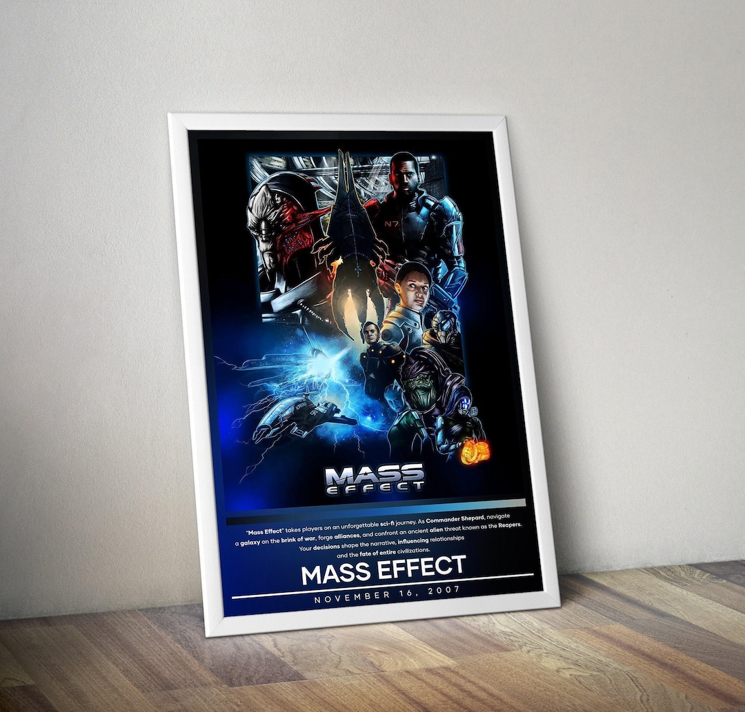 Mass Effect Poster | Mass Effect Prints | Gaming Posters | 4 Colors ...