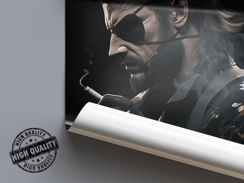 Solid Snake | Metal Gear Solid Poster | MGS 5 Artwork | Gaming Poster ...