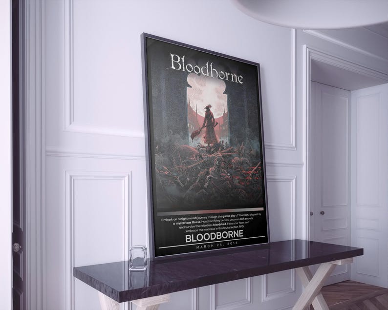 Bloodborne Poster | Bloodborne Prints | Gaming Posters | 4 Colors ...