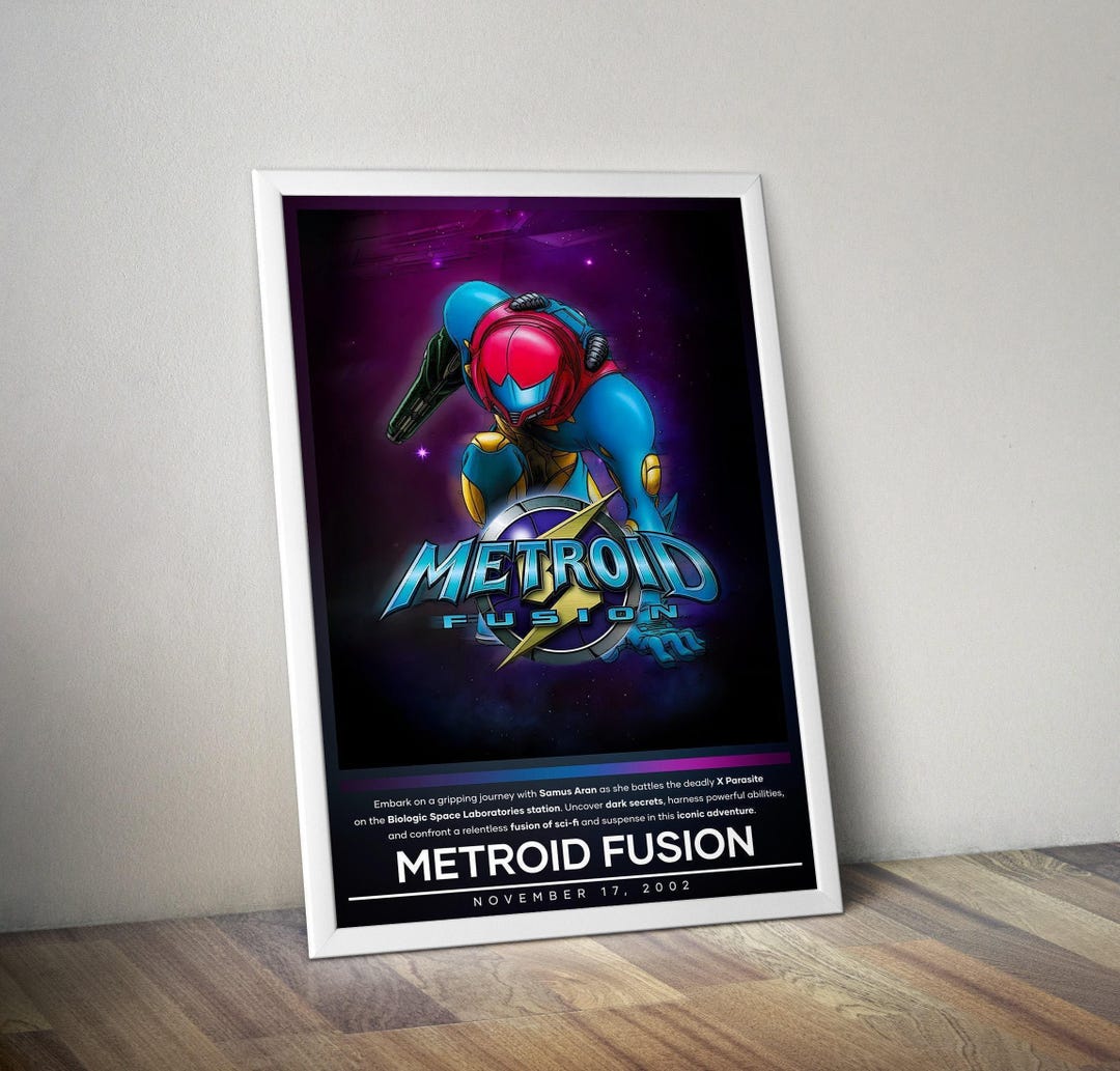 Metroid Fusion Poster | Metroid Prints | Gaming Poster | 4 Colors ...