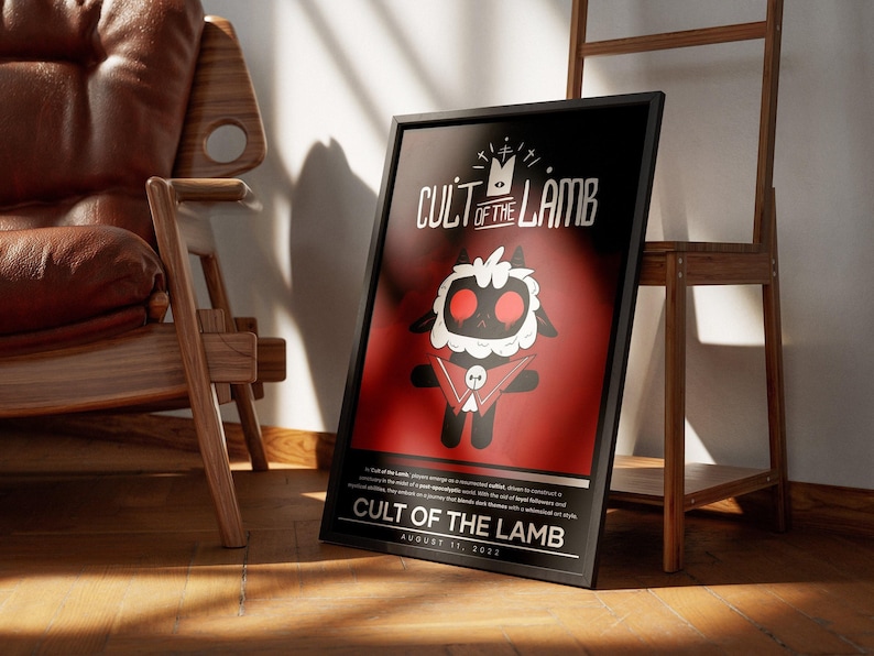 Cult of the Lamb Poster | Cult of the Lamb Prints | Gaming Poster | 4 ...