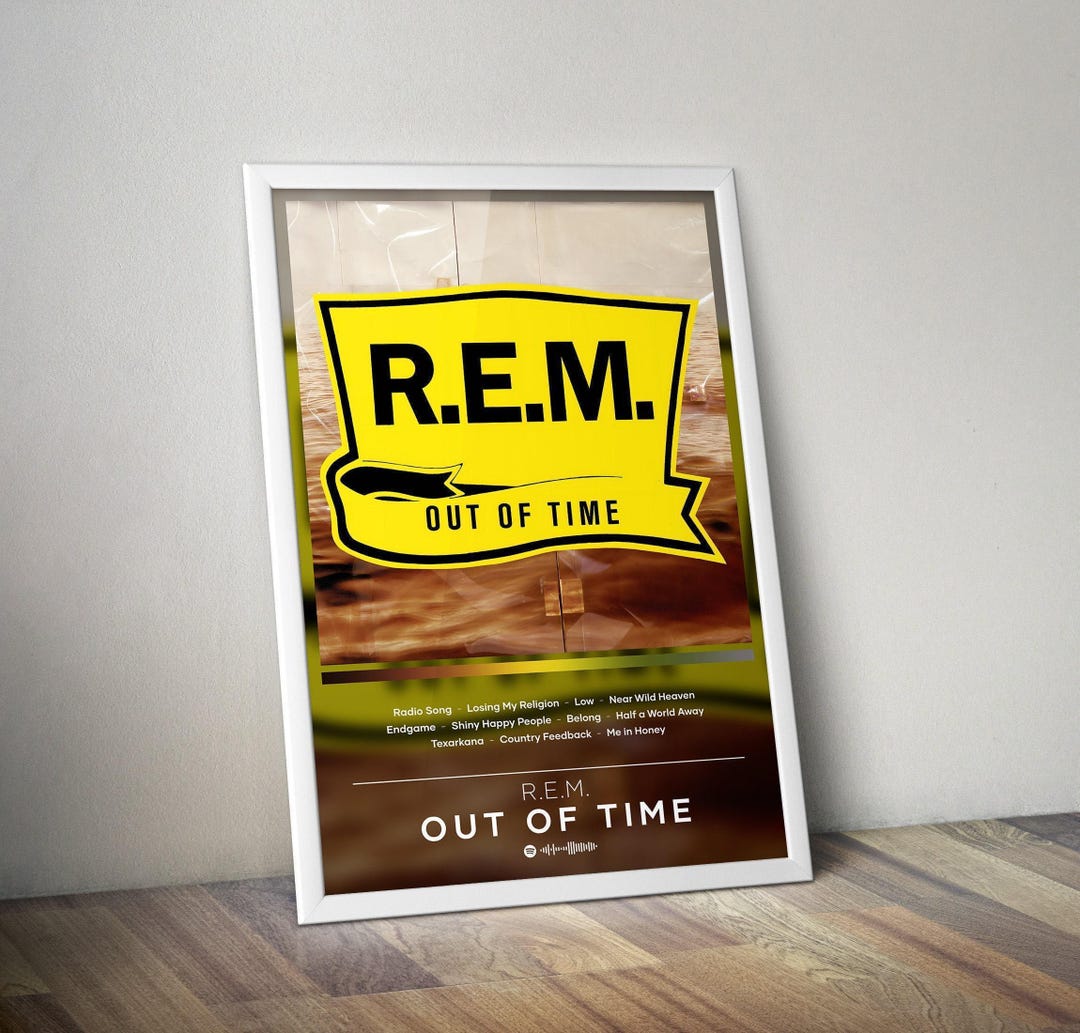 REM Poster | Out of Time Poster | Album Poster Print | 4 Color | Wall ...