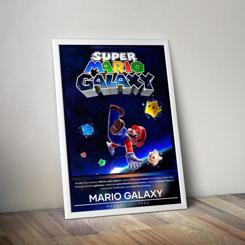 Mario Galaxy Poster - Etsy