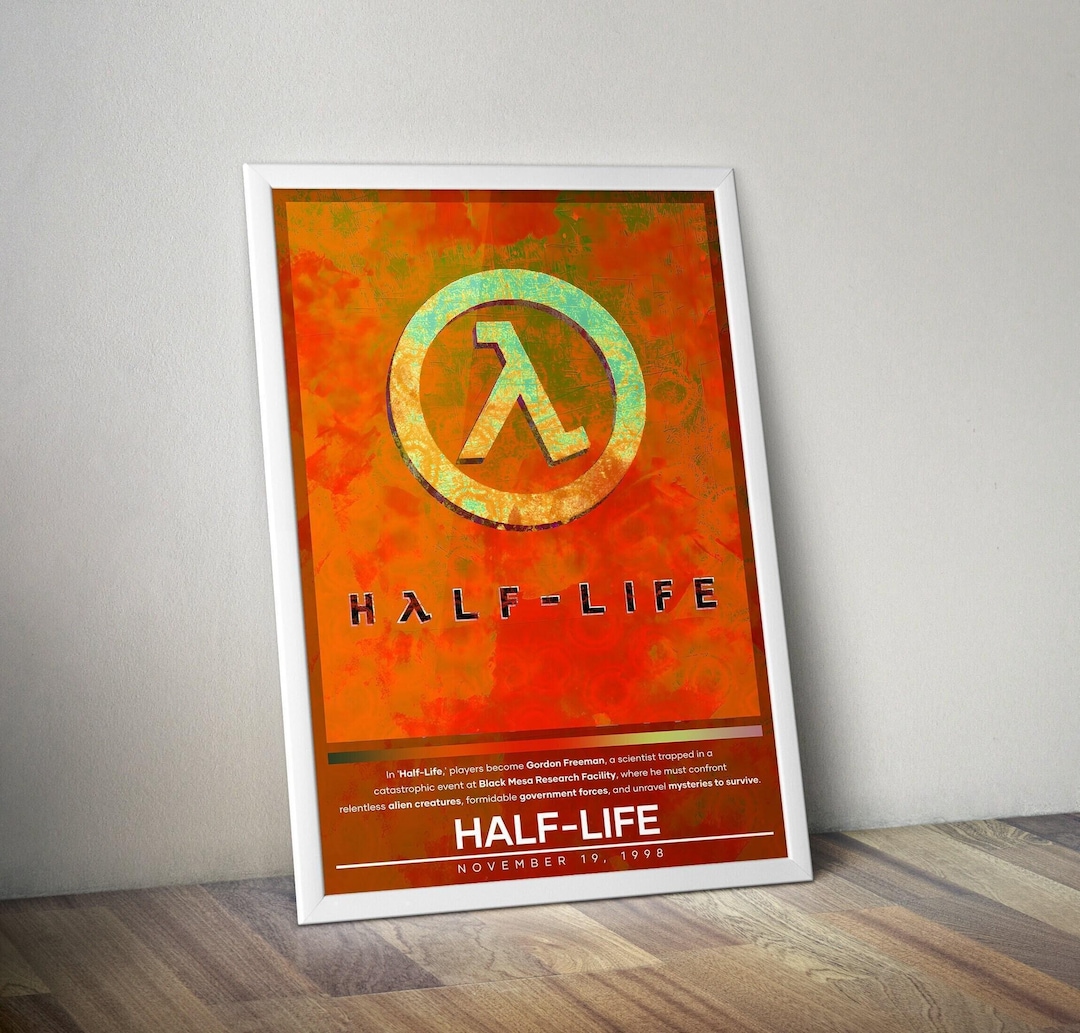 Half-life Poster | Half-life Prints | Gaming Poster | 4 Colors | Video ...