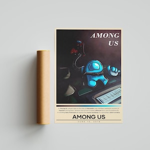 Among Us Poster | Among Us Prints | Gaming Poster | 4 Colors | Video ...