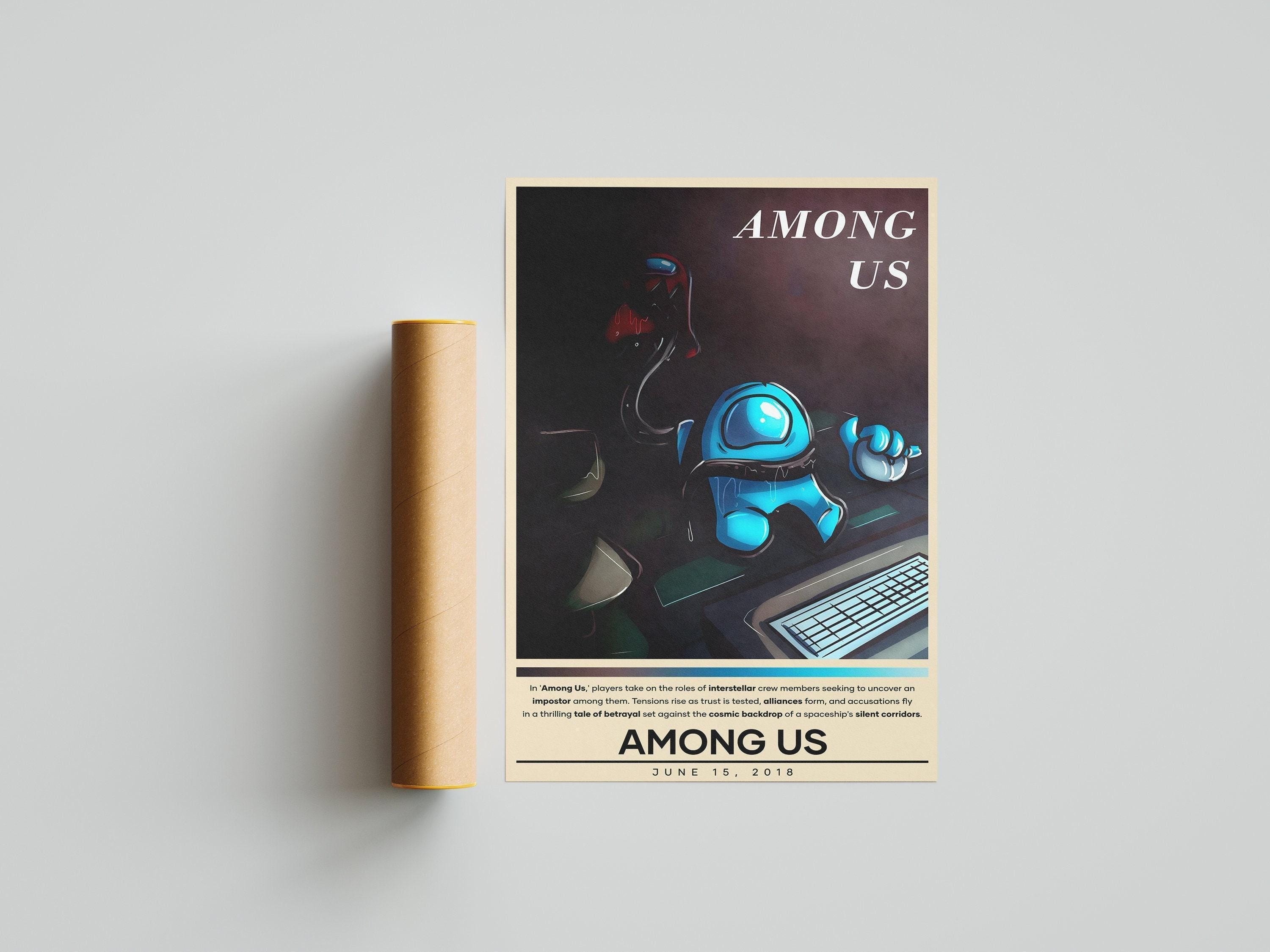 Among Us Poster | Among Us Prints | Gaming Poster | 4 Colors | Video ...