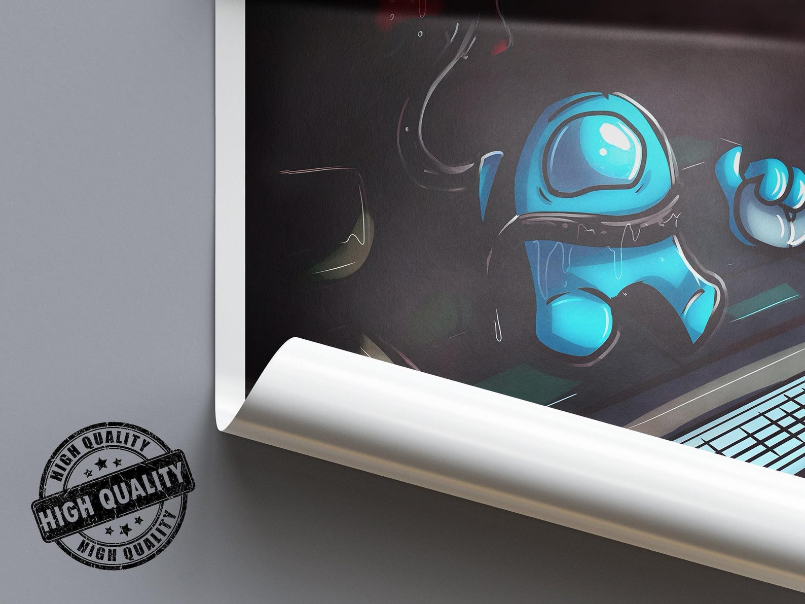 Among Us Poster | Among Us Prints | Gaming Poster | 4 Colors | Video ...