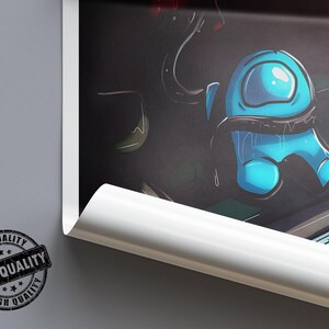 Among Us Poster | Among Us Prints | Gaming Poster | 4 Colors | Video ...