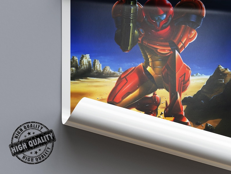 Metroid II: Return of Samus Poster | Metroid Prints | Gaming Poster | 4 ...