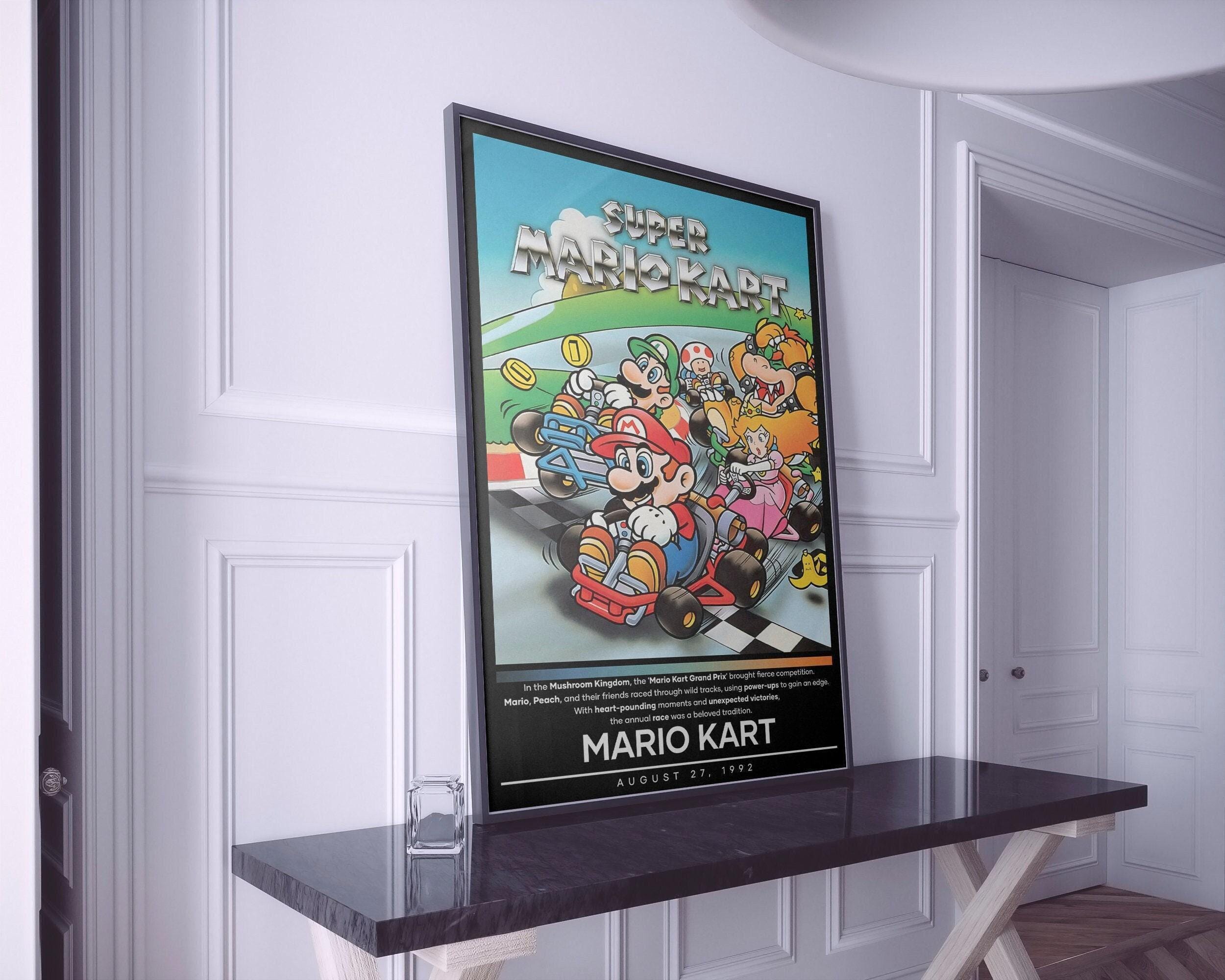 Mario Kart Poster | Super Mario Prints | Gaming Posters | 4 Colors ...