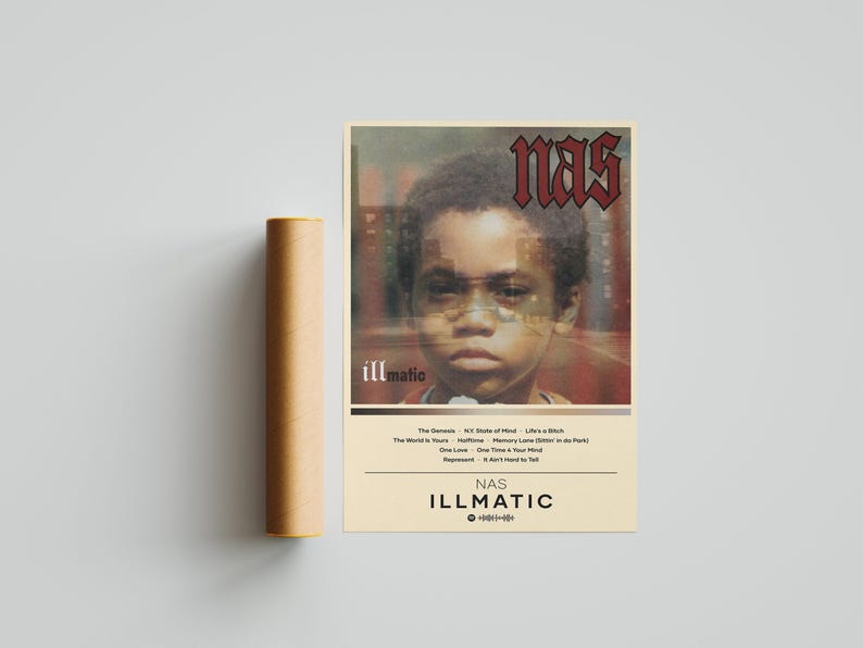 Nas Poster Print | Illmatic Poster | Album Poster Prints | 4 Colors ...
