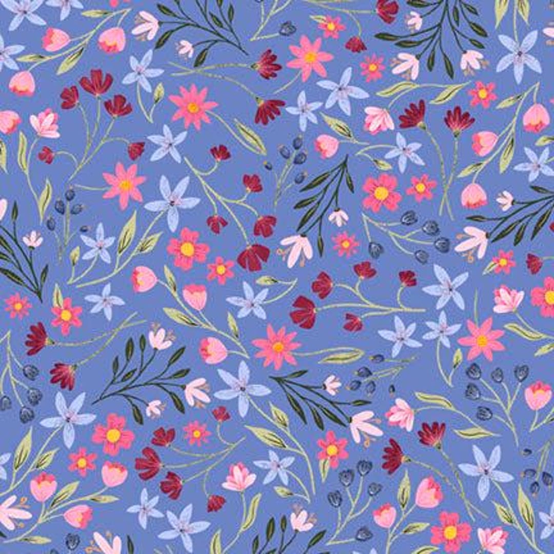 Flutter Blooms - Mini Blooms - P&B Textiles - FLBL6083-B - Etsy