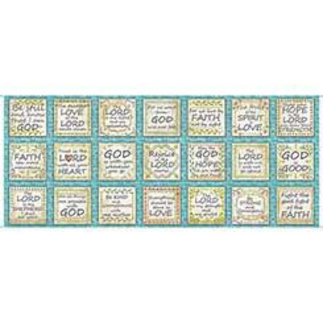 Rejoice - Panel - Inspirational Sayings Patches- 30286-Q- Qt Fabrics - Etsy