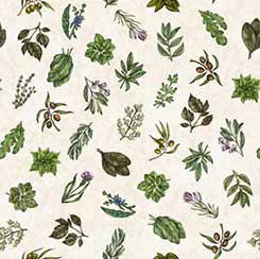 Sizzle & Spice - Fresh Herbs- 30003E- Qt Fabrics - Etsy