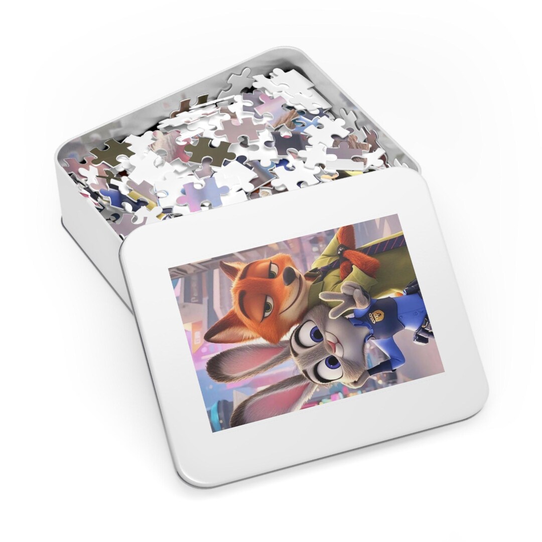 Zootopia Jigsaw Puzzle in Tin | Collectible Kids' Activity - Etsy