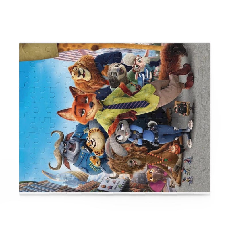 Zootopia Puzzle | 120-500 Piece Jigsaw - Etsy