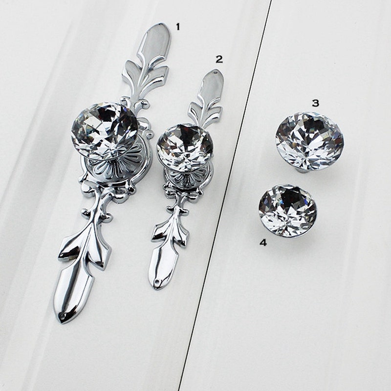 Crystal Cabinet Handles - Etsy