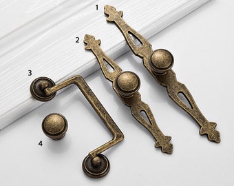 Black Shabby Chic Dresser Drawer Pulls Handles / Kitchen | Etsy