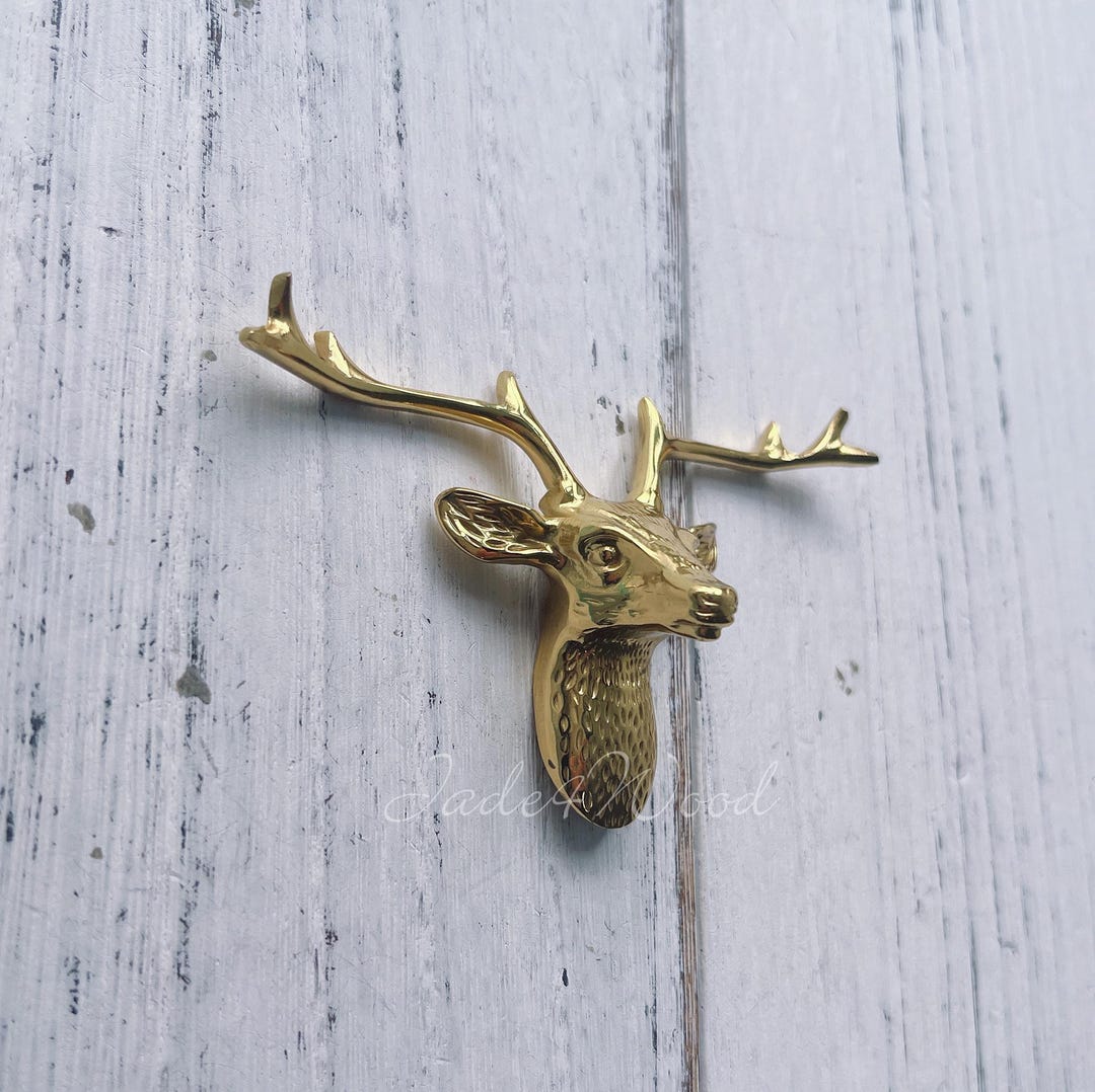 Moose Solid Brass Dresser Handle Pull Knob Pulls Handles / Kitchen ...