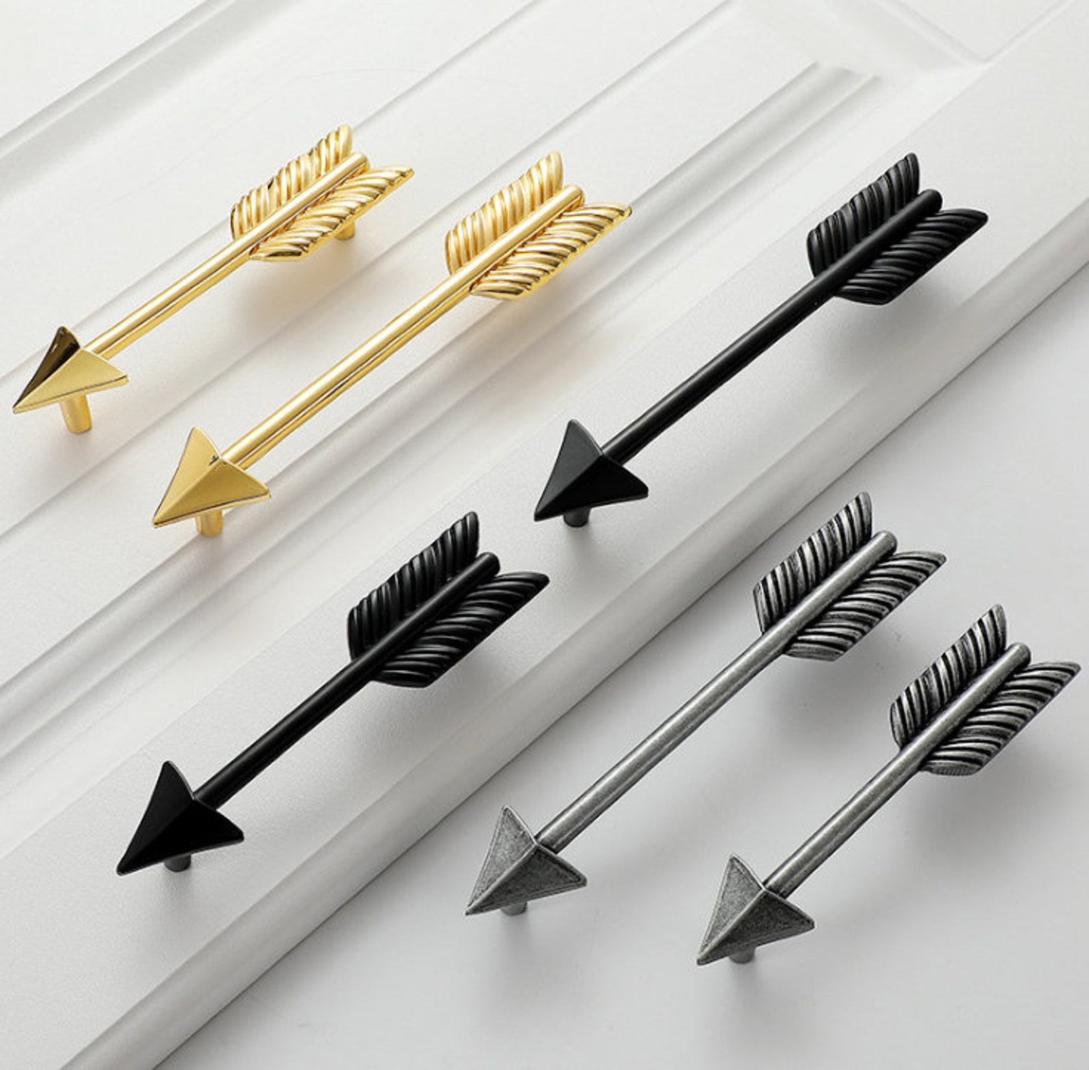 5 3.75 Arrow Handle Pull Knob Pulls Handles / - Etsy