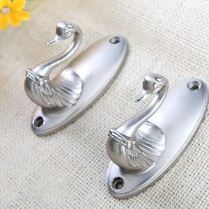 A Piece Swan Wall Hook Curtain Hook Curtain Tieback Hook Decorative ...
