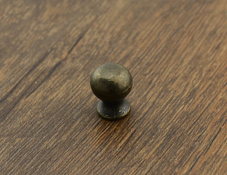 10 Pieces Antique Bronze Mini Door Knob Pull Knob Pull Handle /small ...