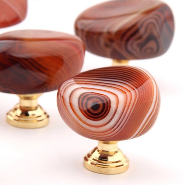 Agate Knobs - Etsy