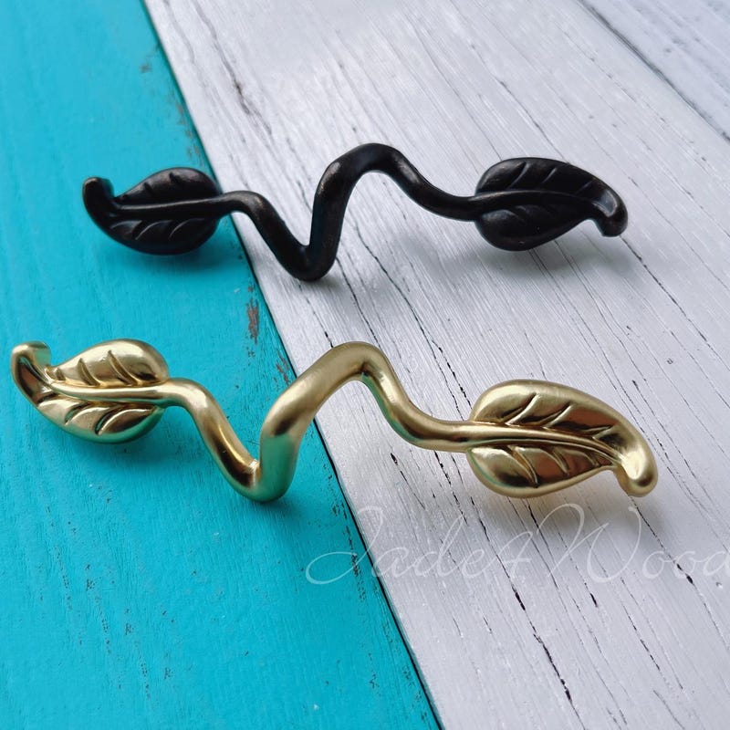 Leaf Drawer Pulls - Etsy