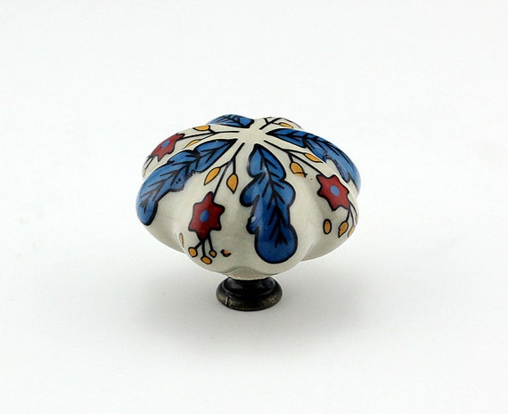 Flower Ceramic Knobs Knobs Dresser Knobs Cabinet Dresser Knobs - Etsy