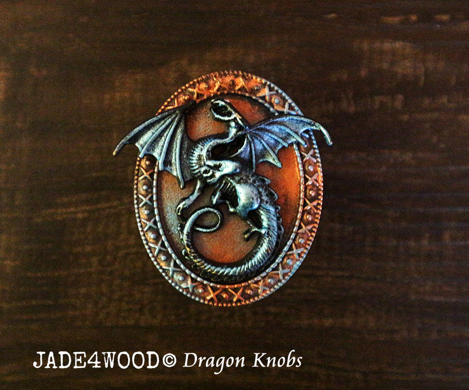 Patina Dragon Dresser Knobs Cabinet Steampunk Dresser Knob Pull ...