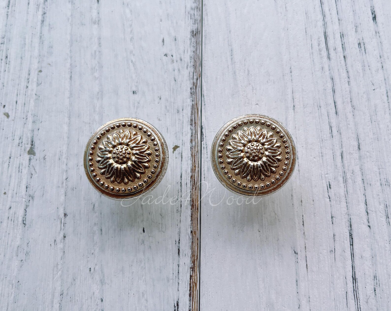 French Shabby Chic Dresser Knob / Antique Silver Antique Bronze Kitchen ...
