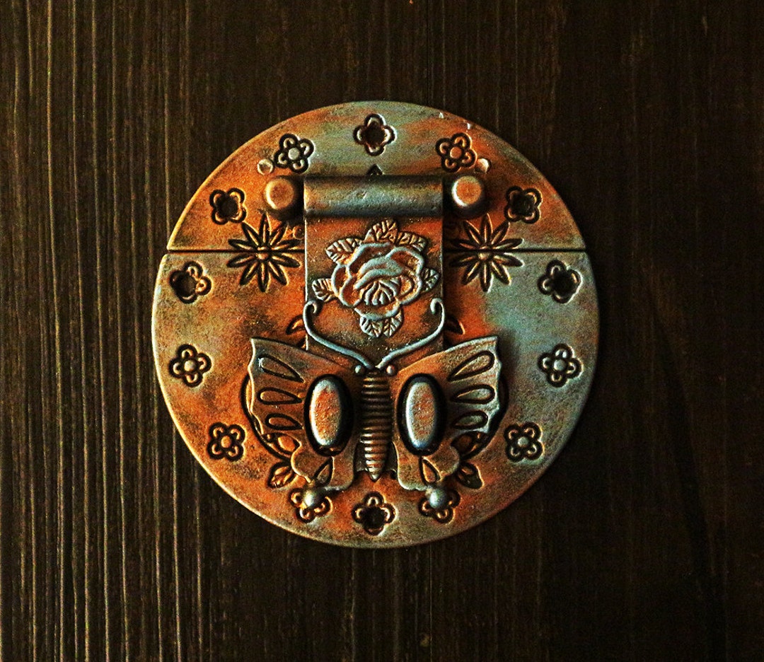 Vintage Patina Jewelry Box Hasp Catch / Jewelry Box Latch / Small Box ...