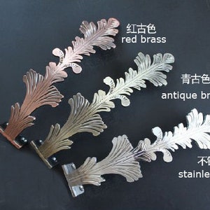 A Piece Wall Leaf Hook Curtain Hook Curtain Tieback Hook Decorative ...
