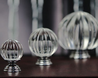 Clear Glass Crystal Knobs Cabinet Knob /dresser Knobs Cabinet Dresser ...