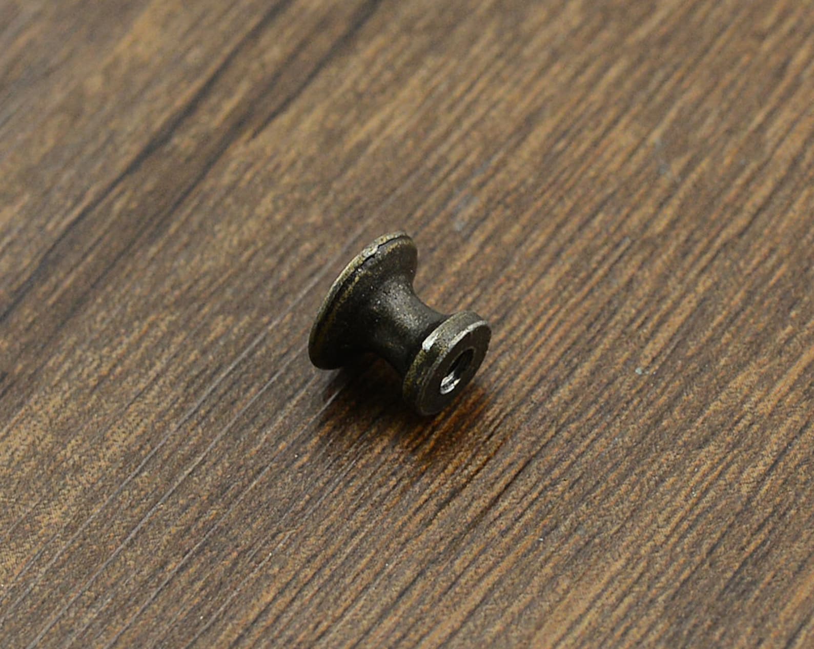 10 Pieces Antique Bronze Mini Door Knob Pull Knob Pull Handle /small ...