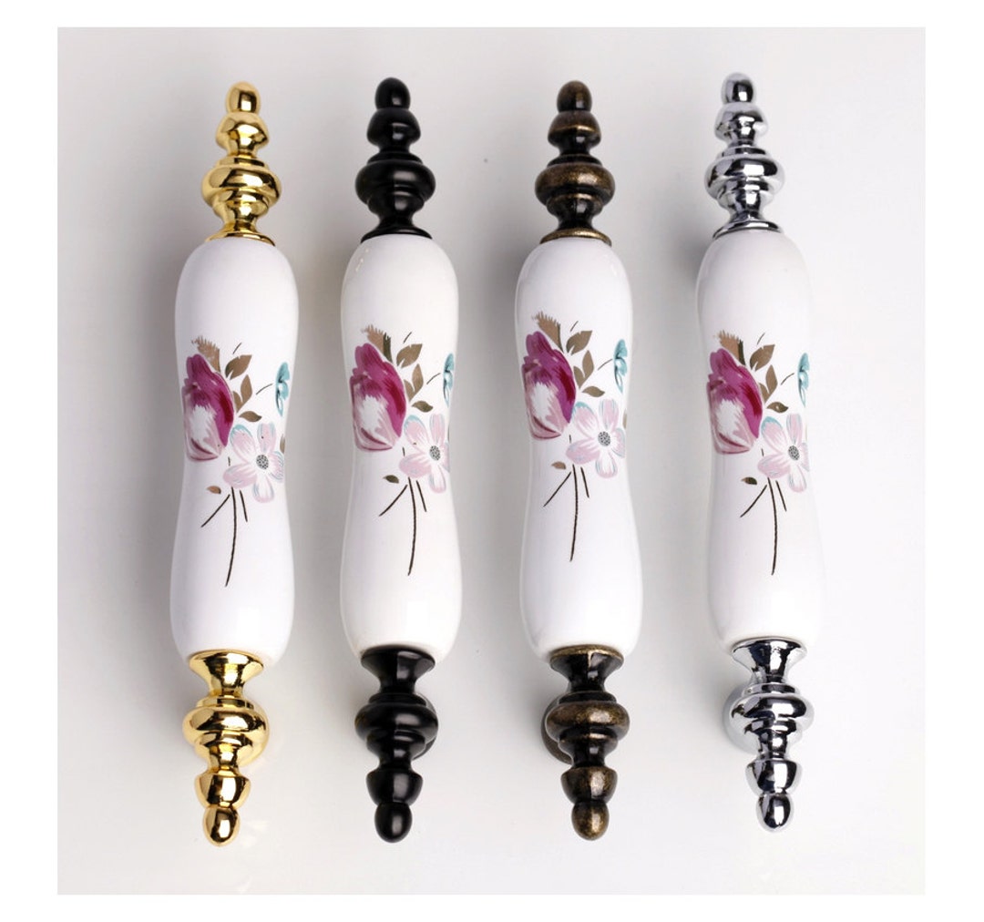 3 Ceramic Handles Drawer Knob Dresser Handle Ceramic - Etsy