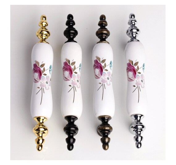 3 Ceramic Handles Drawer Knob Dresser Handle Ceramic | Etsy