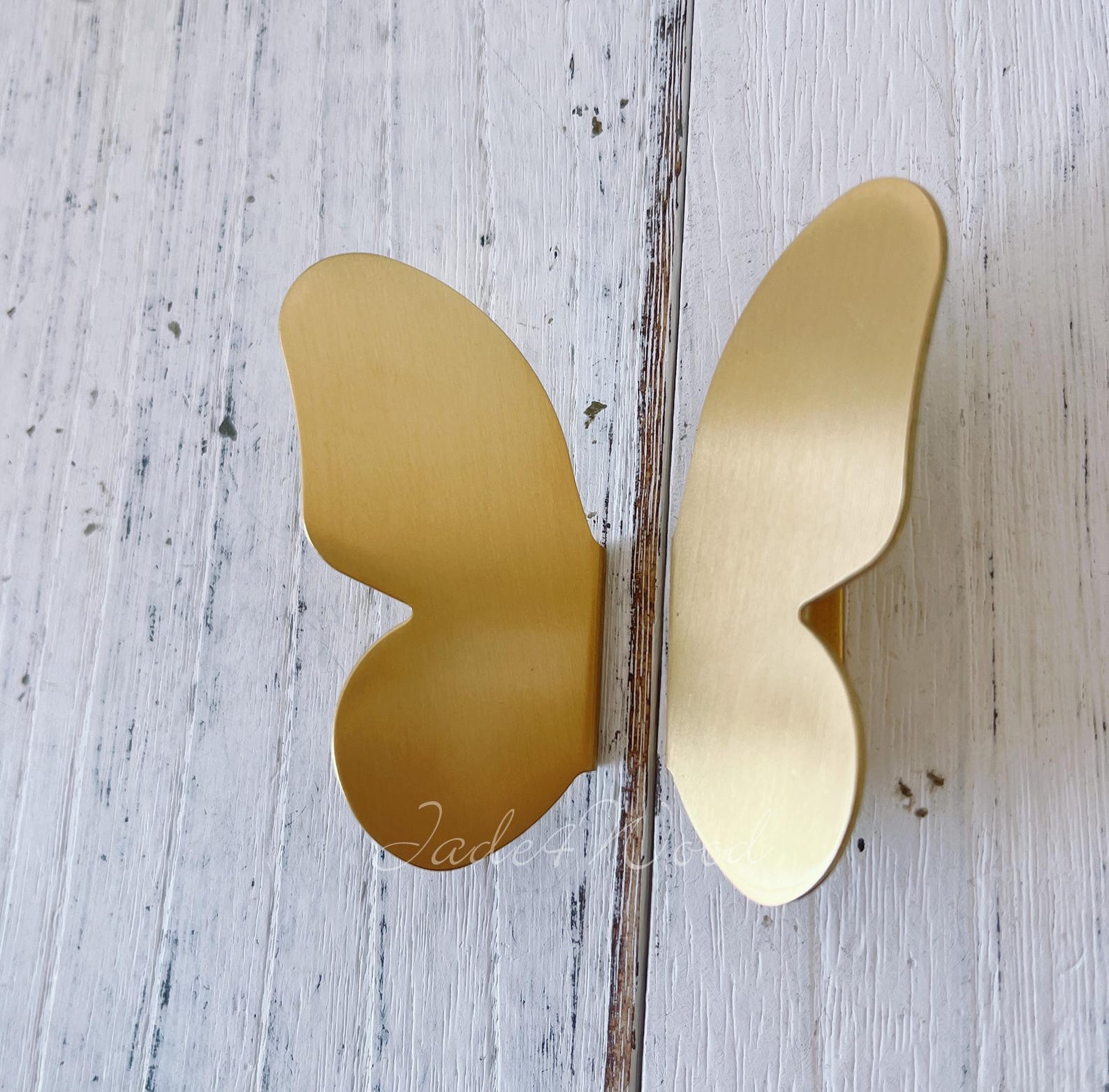 Butterfly Solid Brass Dresser Handle Pull Knob Pull Handle / Kitchen ...