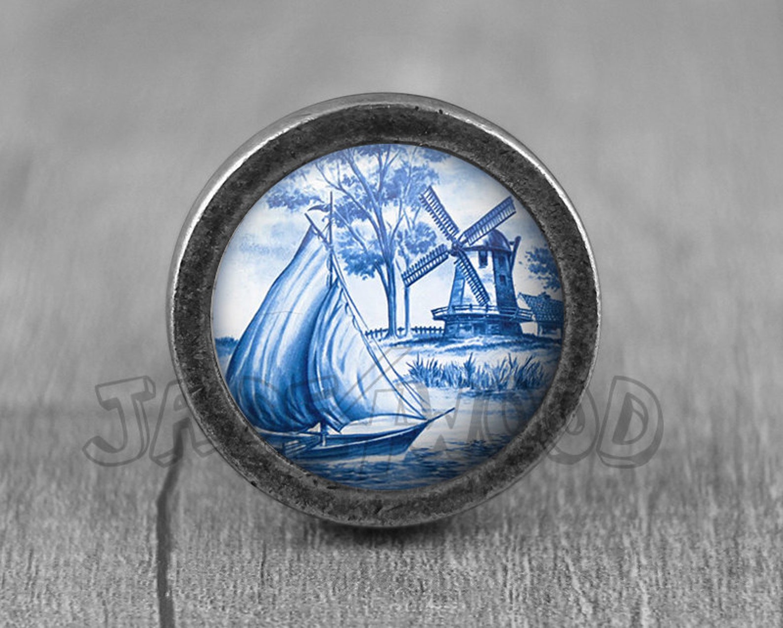 Delftware Sailing Boat Cabinet Dresser Knobs Pull / Dresser Pull ...