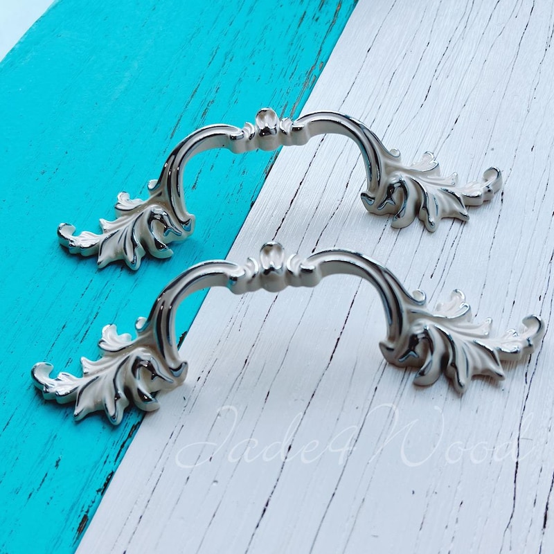 Silver Drawer Pulls - Etsy
