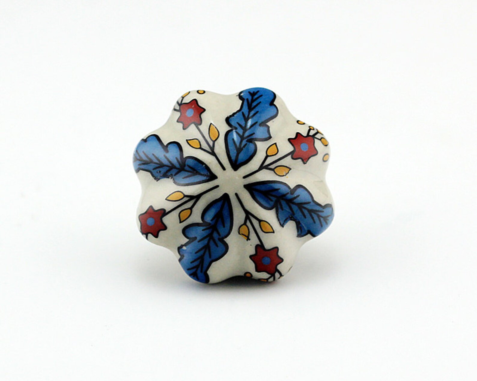 Flower Ceramic Knobs Knobs Dresser knobs cabinet Dresser Knobs | Etsy