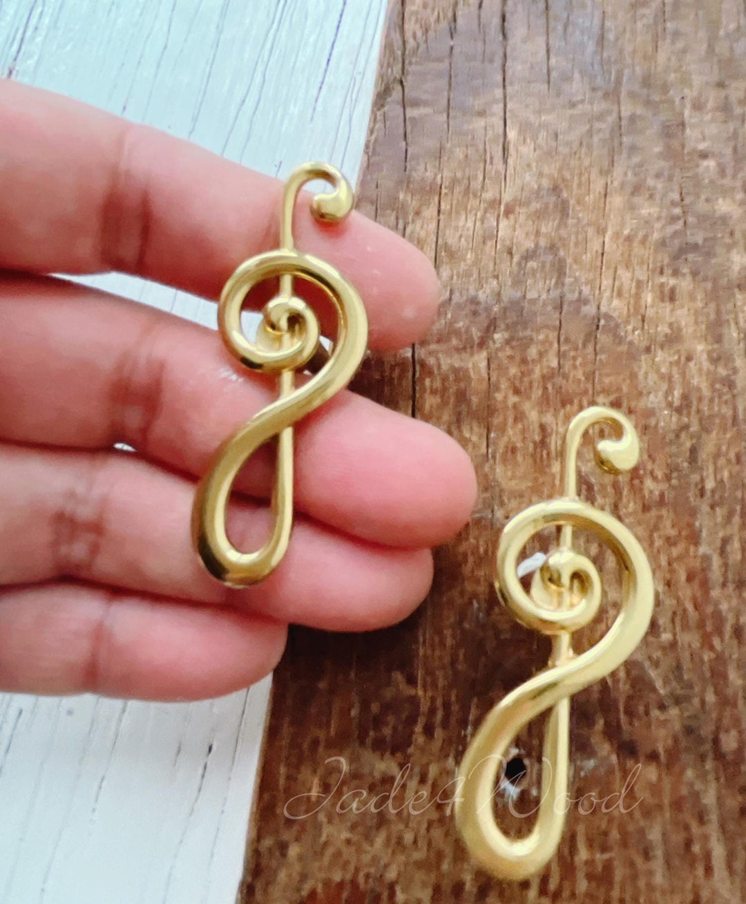 Musical Note Solid Brass Dresser Handle Pull Knob Pull Handle / Kitchen ...